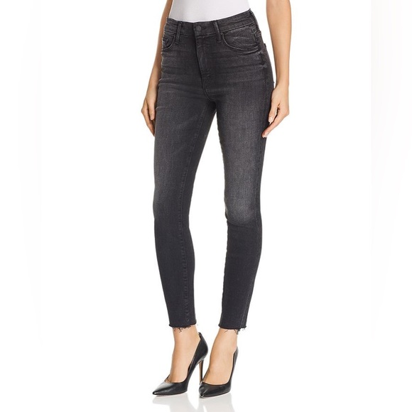 MOTHER | Jeans | Mother High Rise Looker Ankle Fray In Night Hawk ...